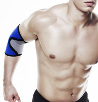 Behandling af golf- og tennisalbue med albuebandager og skinner